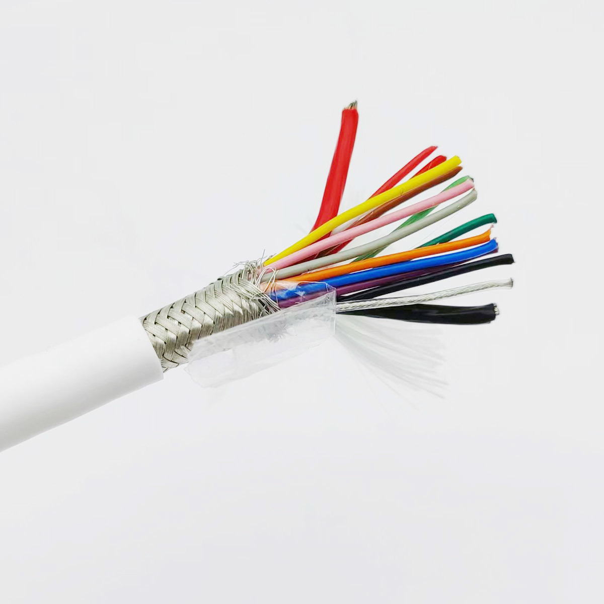 Hybrid Multi Cores 14C X 0.5sqmm + 2C x 1sqmm Cable Braiding Shielded ...